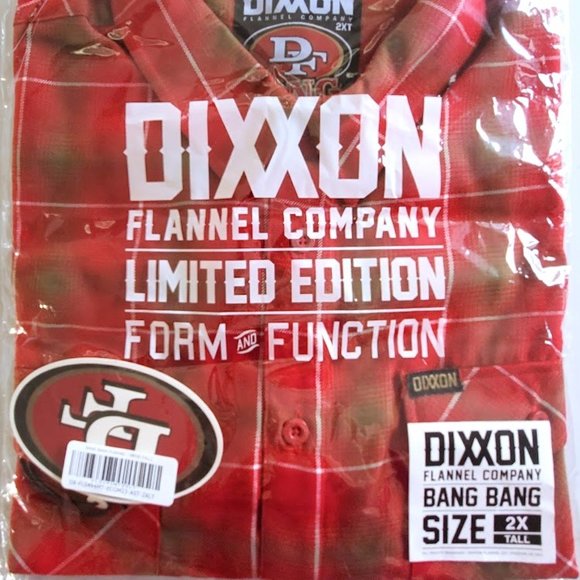 DIXXON | Shirts | Dixxon Bang Bang San Francisco 49ers Mens Flannel ...